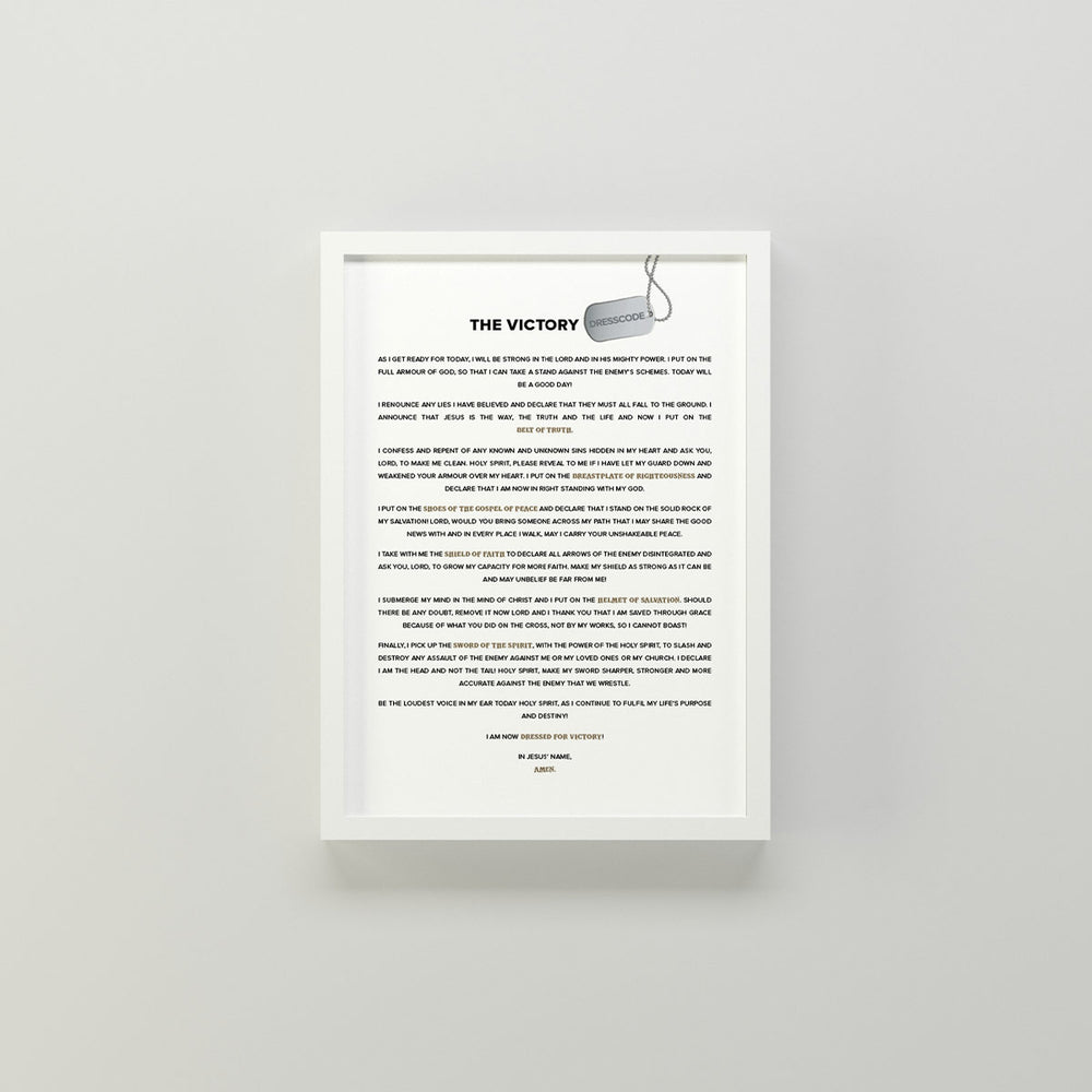 "The Victory Dresscode" Poster Digital Download